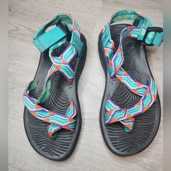 Chaco | Shoes | Chaco Zvolv 2 Sport Sandal Candy Mint Green Purple ...
